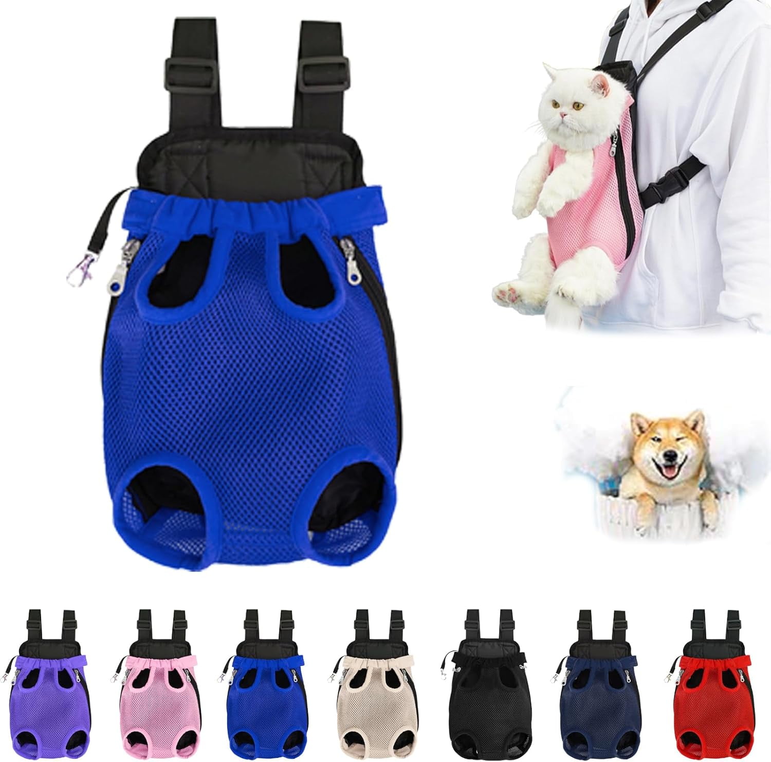 Celery Pets Pet Travel Leg-Out Backpack, Adjustable Front Cat Dog ...