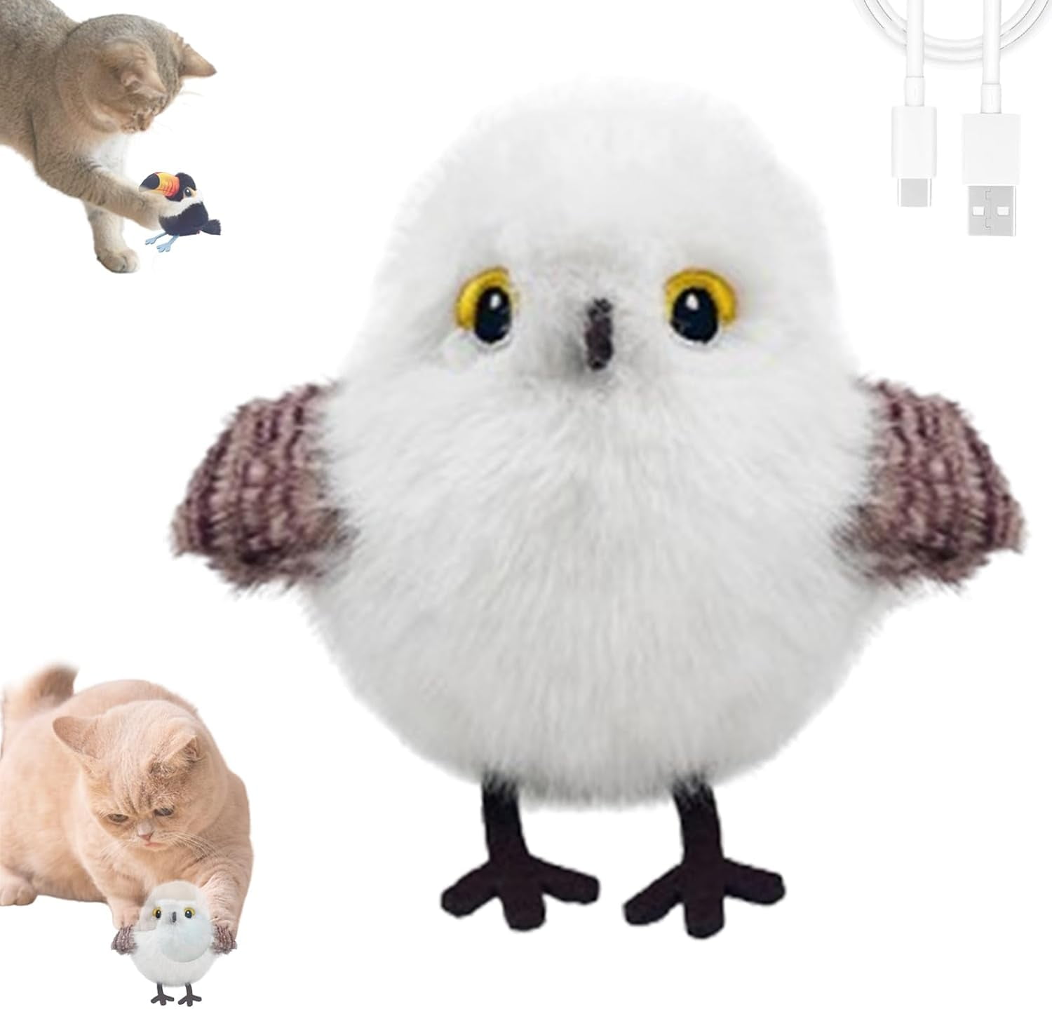 Celery Pets Rechargeable Flapping Bird Cat Toy,Bird Cat Toy Flapping ...