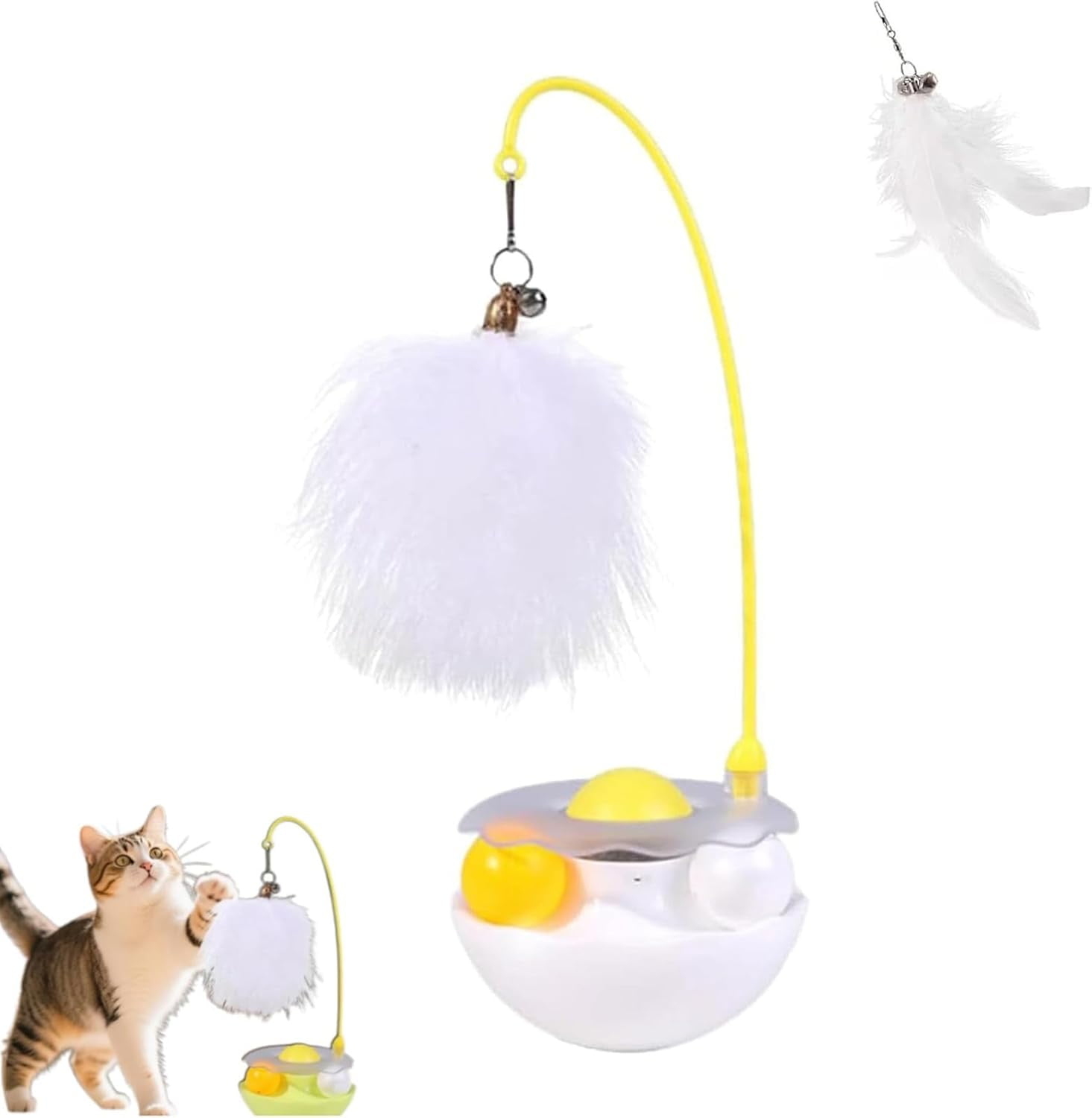 Celery Pets Wobble Pet Toy with Feather & Catnip, Celerypets ...
