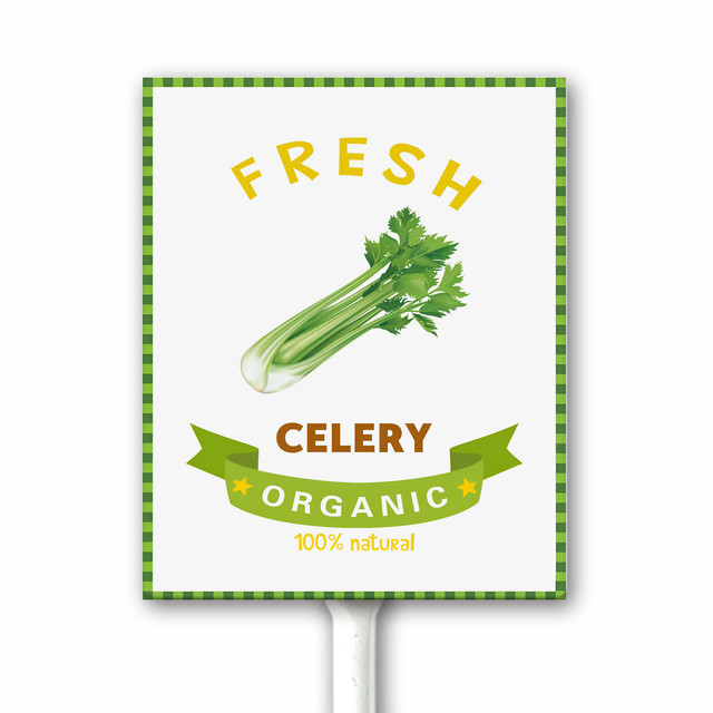 Celery Vegetable Garden Signs Metal Yard Sign With Stake Perfect for ...