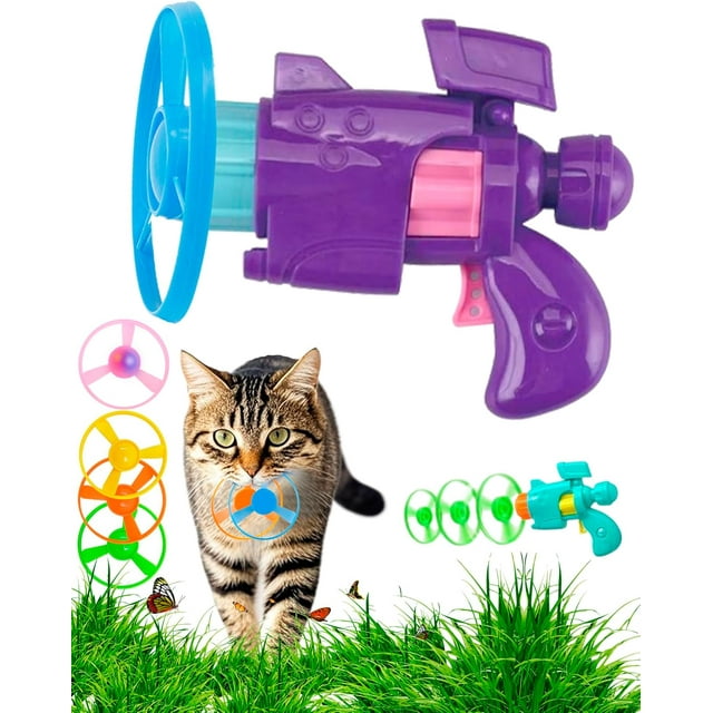 Celerypet Light- Flying Disc Cat Launcher Set, Celery Pet Sky-Chase ...