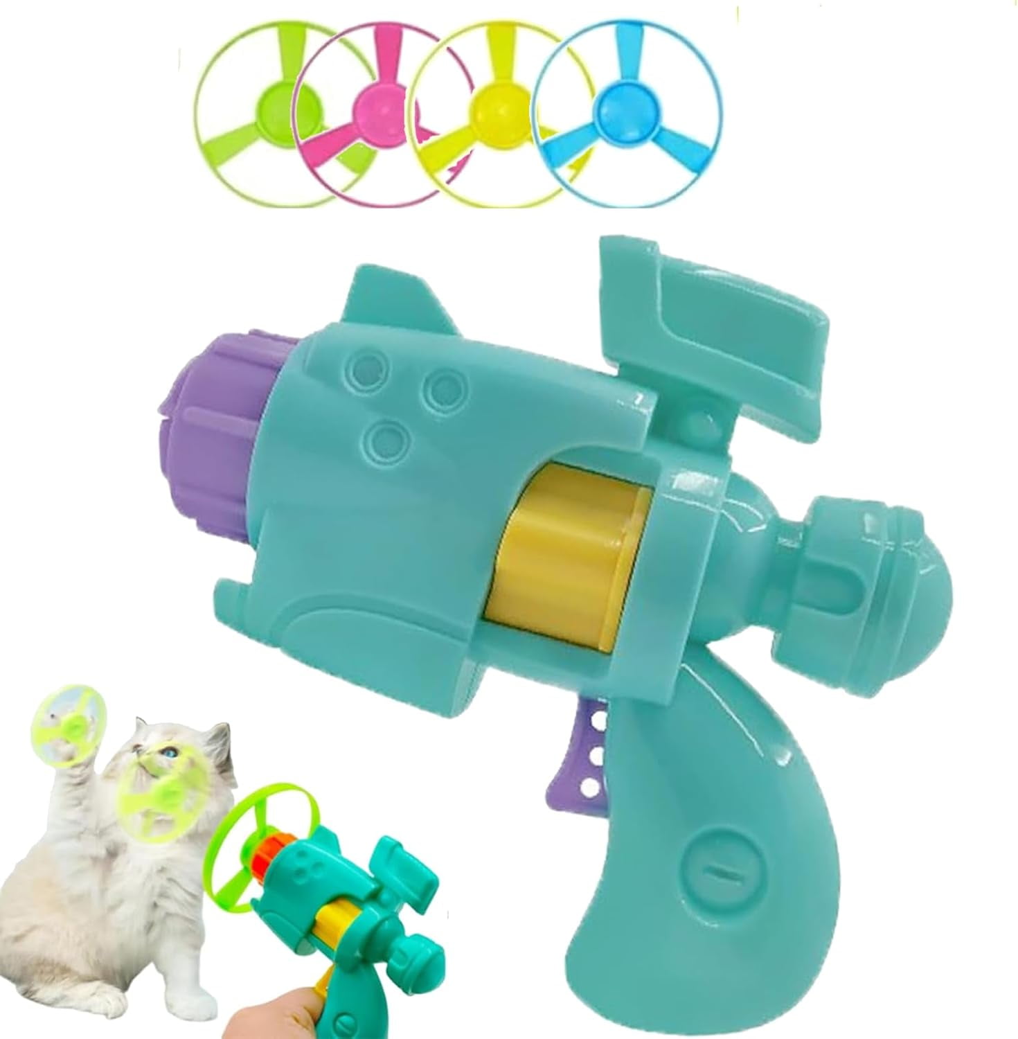 Celerypet Light-Up Flying Disc Cat Launcher Set - 2025 Safe & Soft 3 ...