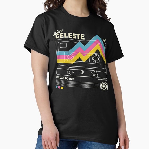 Celeste Game Sides Shirt, Casual Graphic Tee, Everyday Short Sleeve ...