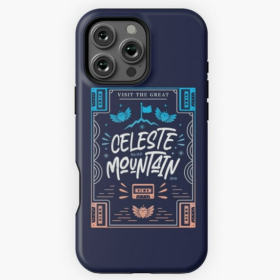 Celeste Mountain Retro Pixel Gamer Art iPhone Case 11 12 13 14 15 16 17 ...