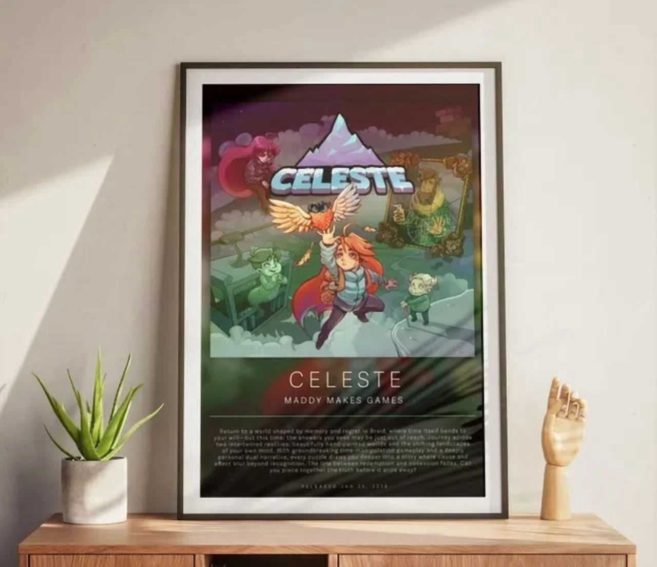 Celeste Poster Gaming Poster Video Game Prints Wall Decor Posters Art ...