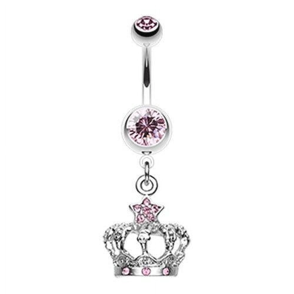 Celeste Star Crown Belly Button Ring - Walmart.com