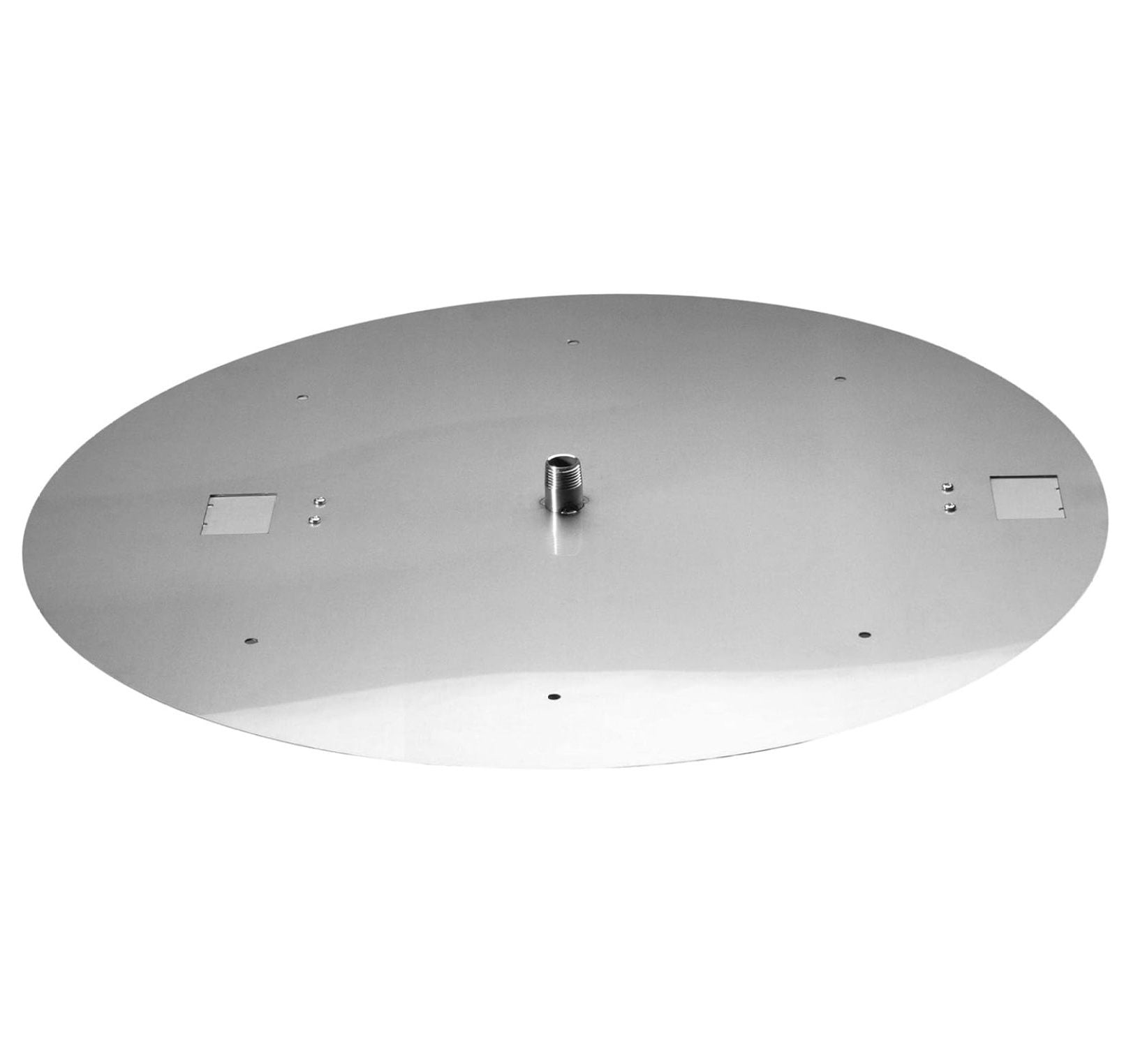 Celestial 24" Round Flat Burner Pan, Stainless Steel, 1/2" NPT, 18 ...