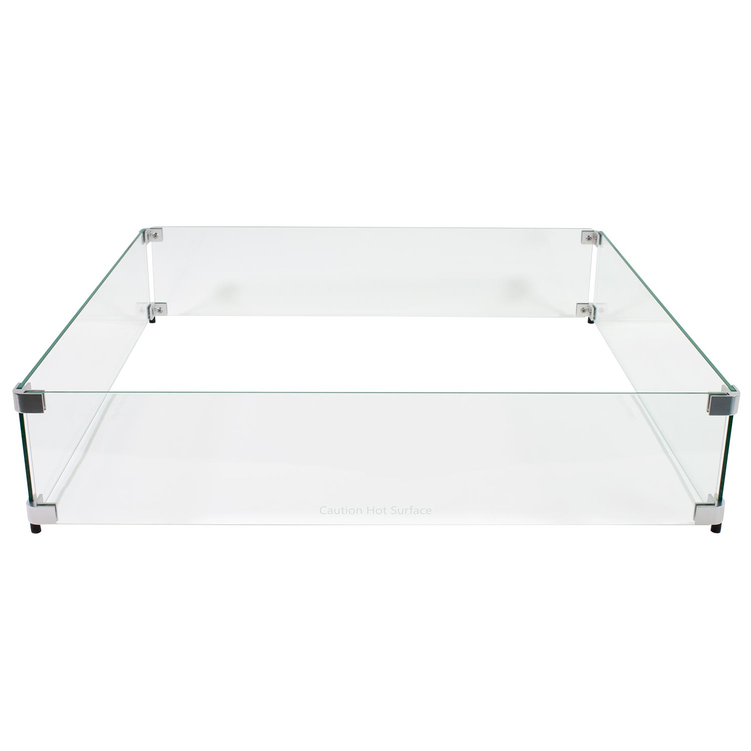 Celestial 29.5" x 29.5" Glass Wind Guard for 24” Square Fire Pits ...