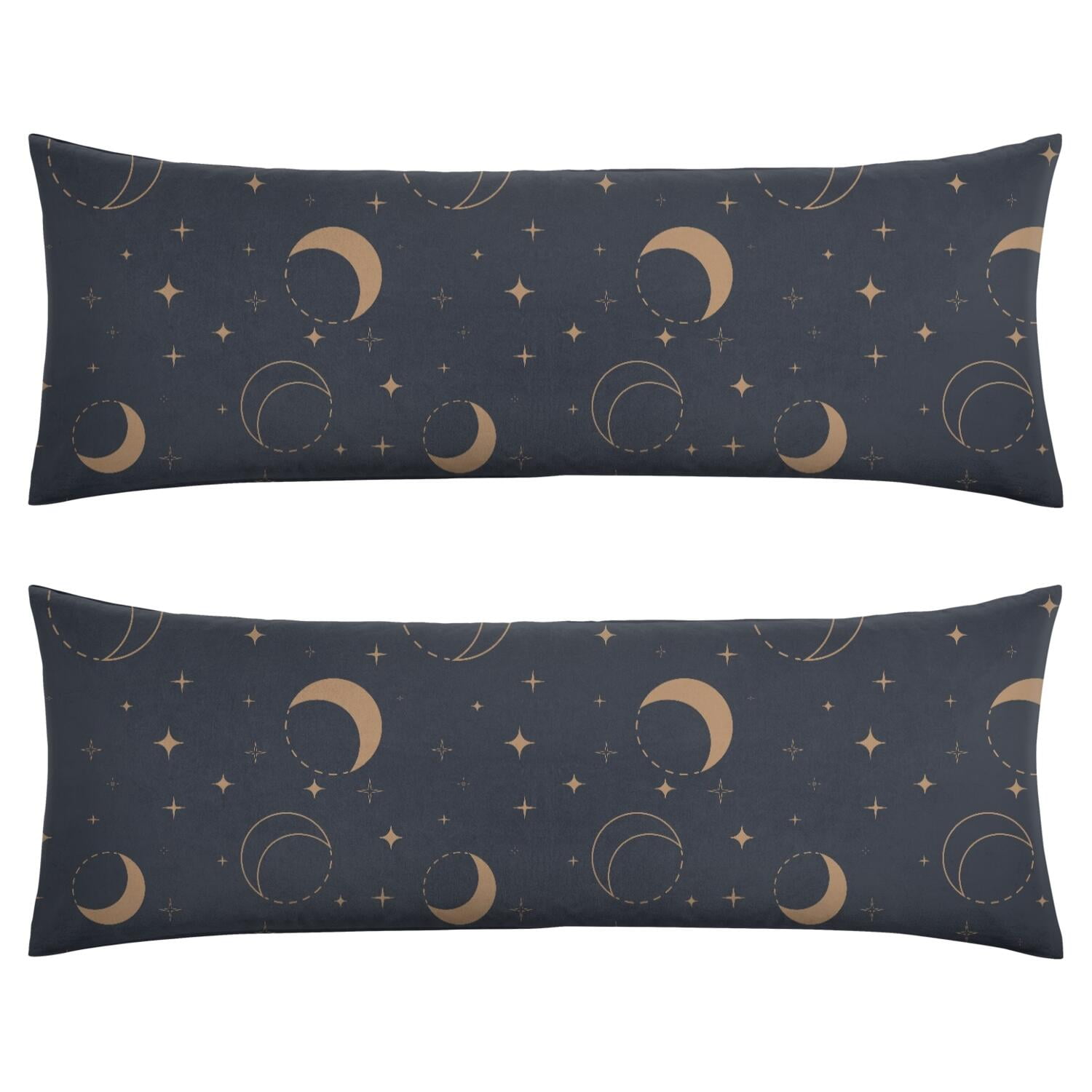 Celestial Aesthetic Body Pillow Case - Mystical Sun Moon Star Print, 20" x 54" Full Body Support ...