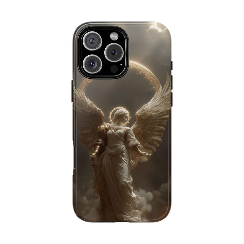 Celestial Angel Golden Wings Guardian Heavenly Art Phone Case with ...