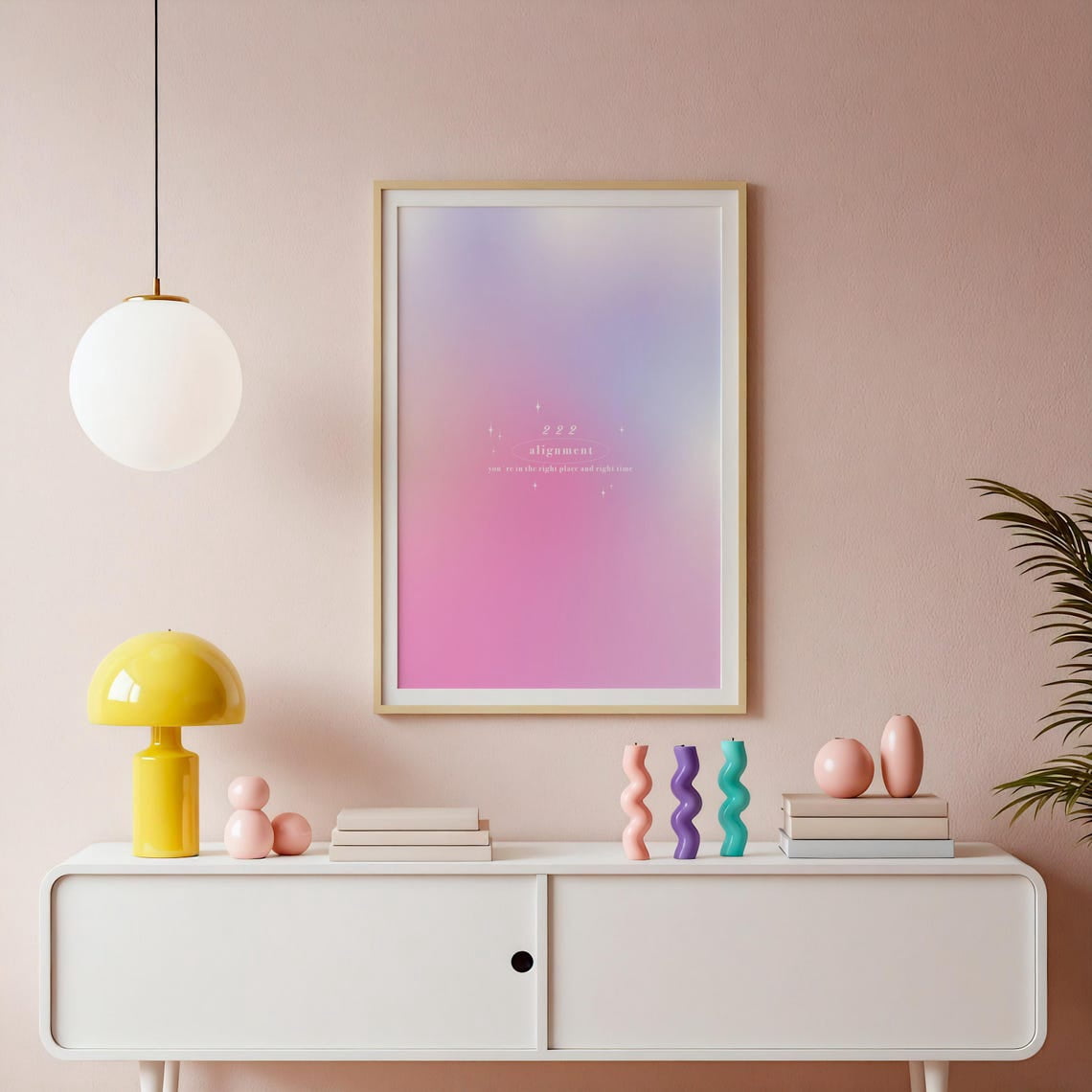 Celestial Angel Number 444 Spiritual Protection Pastel Gradient ...