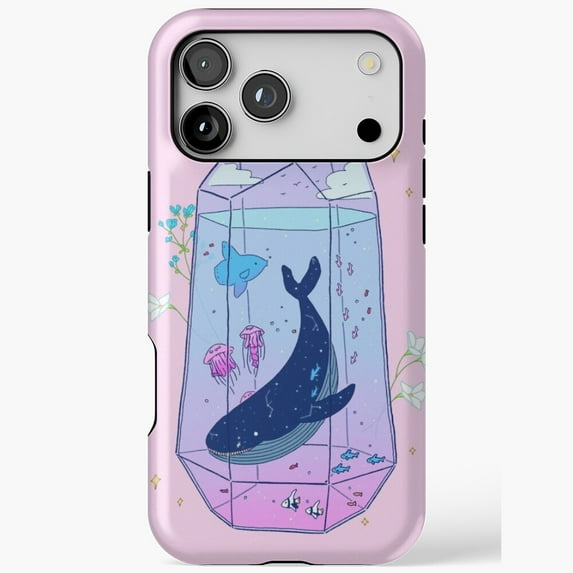 Celestial Aquarium Space Fish Art iPhone Case 17 16 15 14 13 12 11 Pro ...