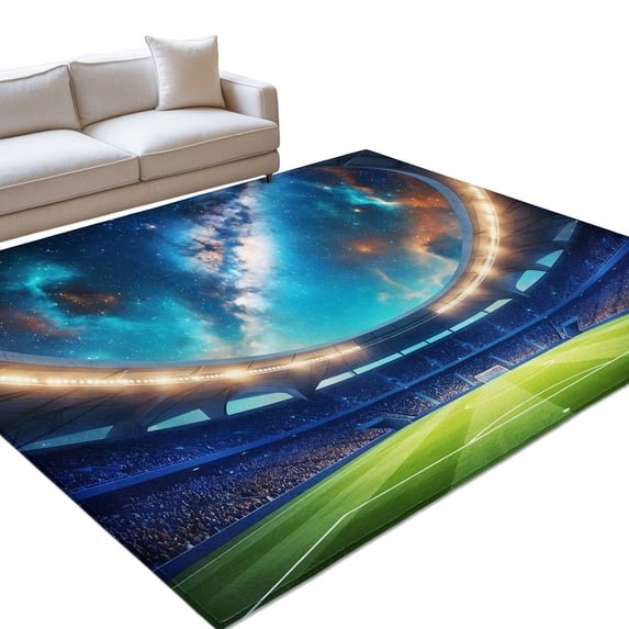Celestial Arena Area Rugs 5x8ft Art Galaxy Stadium Cinematic Dreamy ...