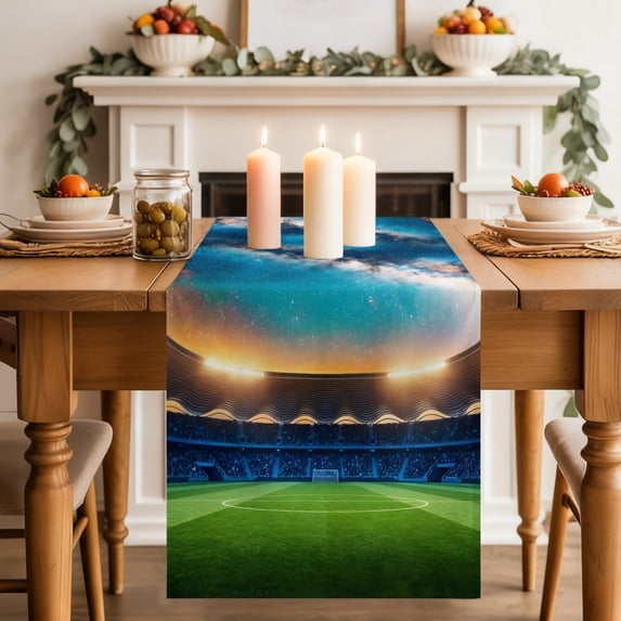 Celestial Arena Dining Table Runner, Art Galaxy Stadium Cinematic ...
