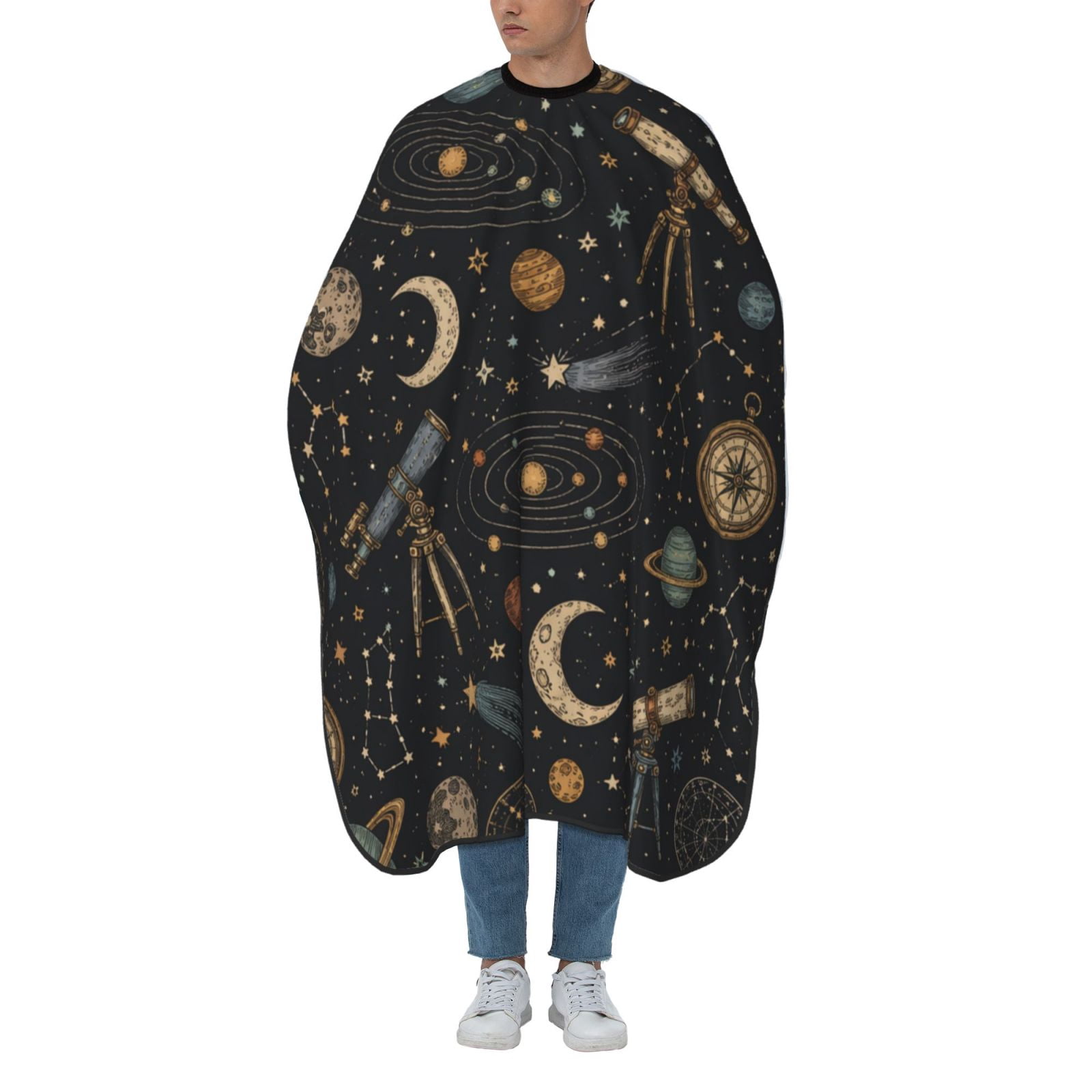 Celestial Astronomy Chart Doodle Hair Cut Hairdressing Cape Apron ...