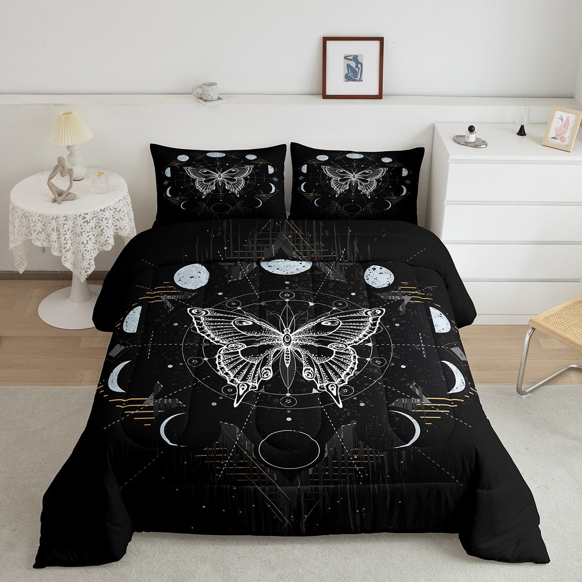 Celestial Bedding Boho Sun and Moon Bedding Comforter Sets Gothic ...