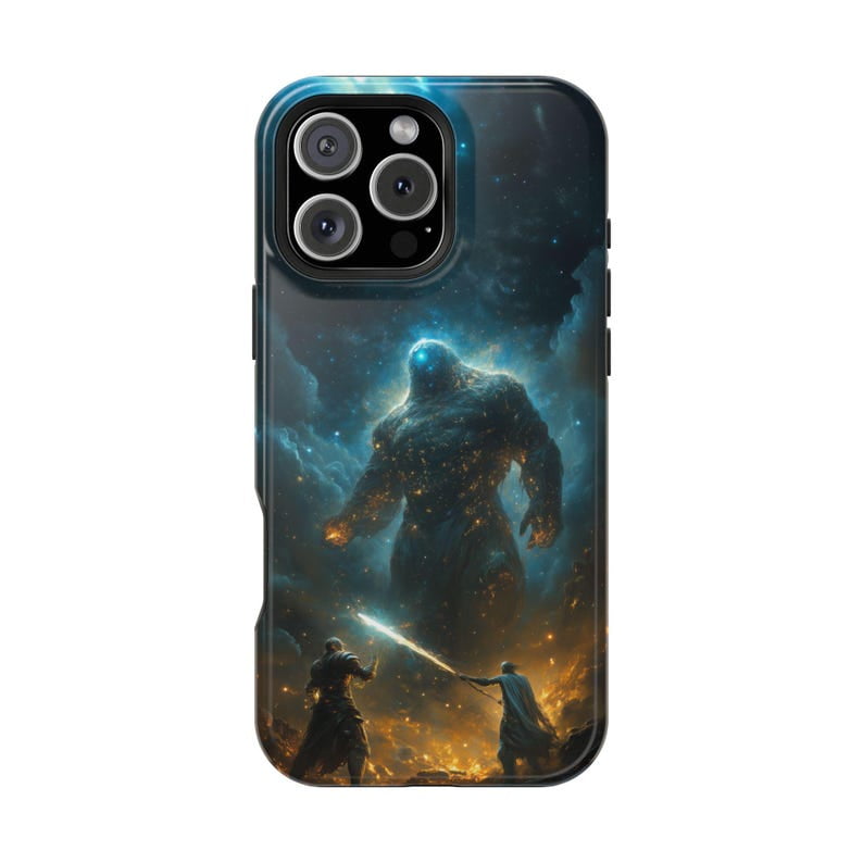 Celestial Behemoth Star Nebula Epic Galactic Battle Illustration Phone ...