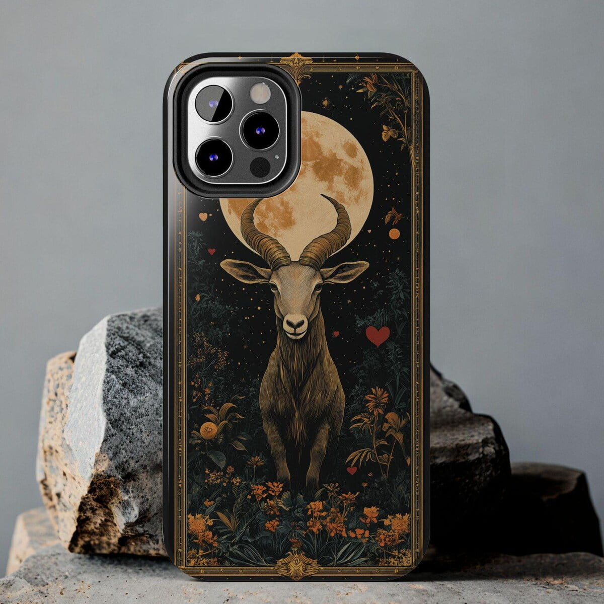 Celestial Capricorn Zodiac Full Moon Phone Case 17 16 15 14 13 12 11 ...