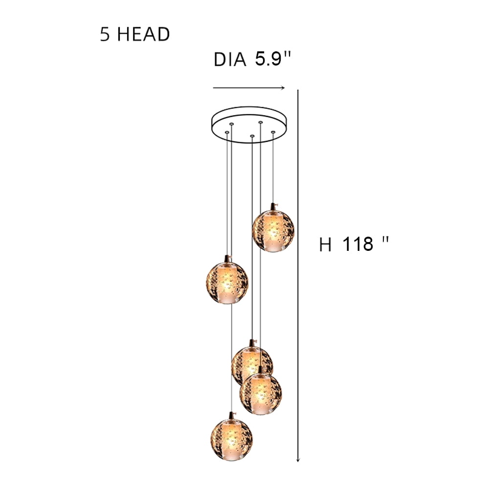 Celestial Cascade Crystal Chandelier Stairwell Pendant Lighting LED ...