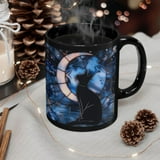 Celestial Cat Coffee Mug Moon Stars Faux Glass iPhone Case 17 to 11 Pro ...