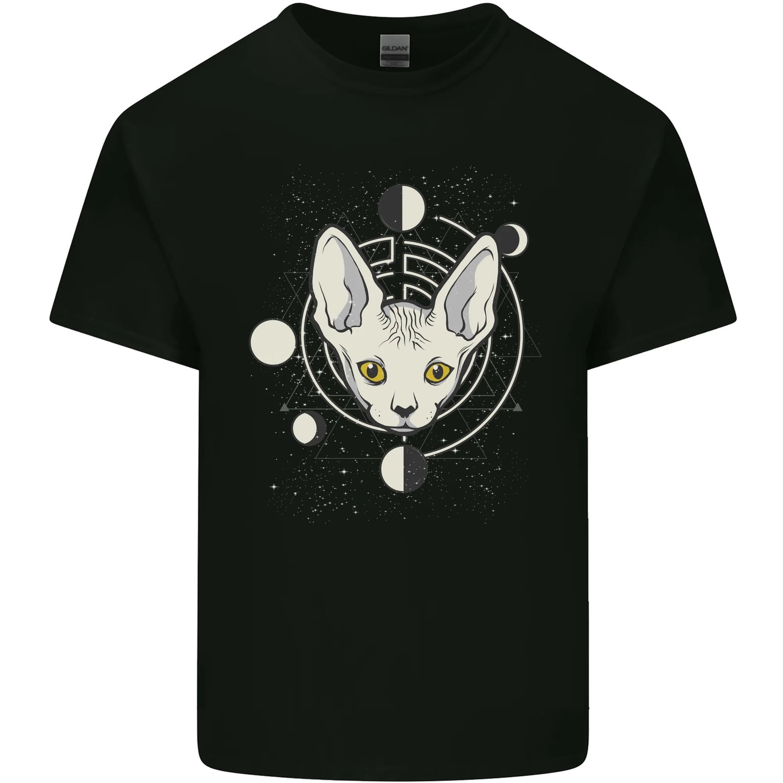 Celestial Cat Moon Phases Mens Cotton T-Shirt Tee TopChristmas Gift Shirt, Sweater, Hoodie ...