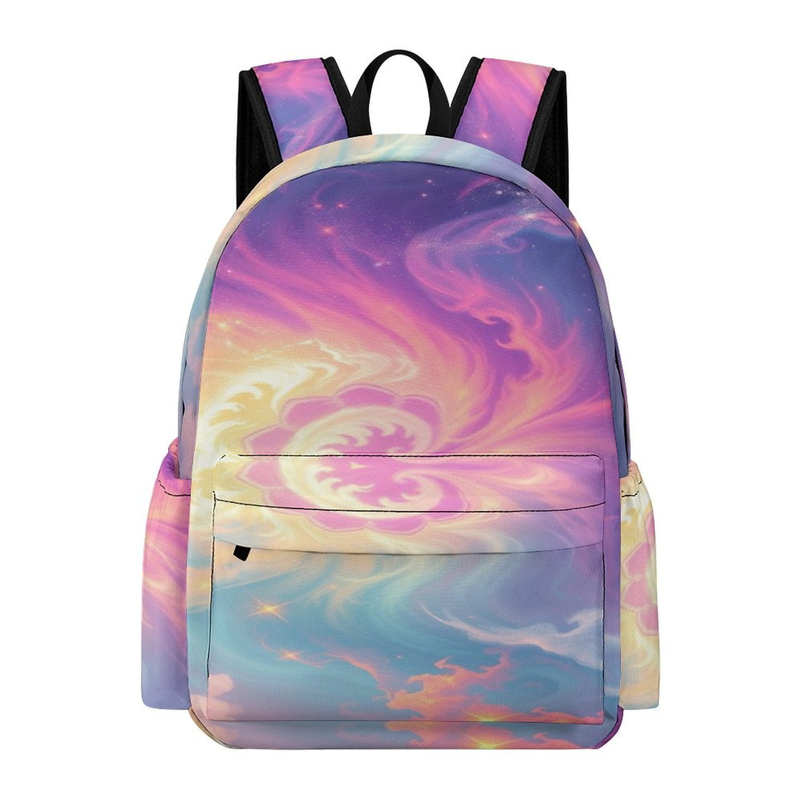 Celestial Colorful Swirls Backpack Teenagers Student School Bags Laptop ...