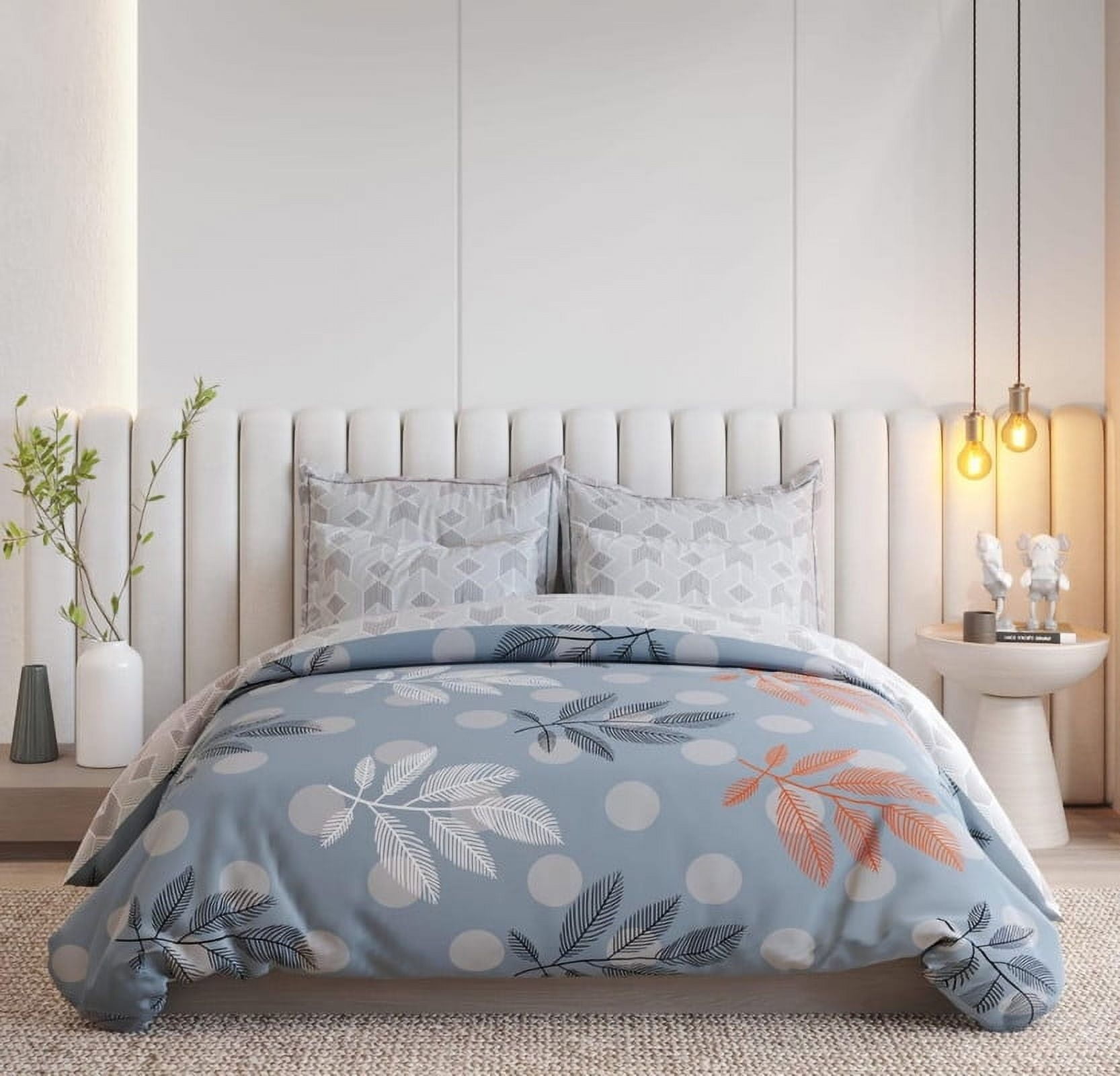 Celestial Comfort Bedding Set - Blue Floral - Walmart.com