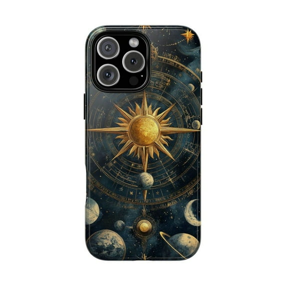 Celestial Compass with Sun, Moon & Planets Case for iPhone 11,12,13,14 ...