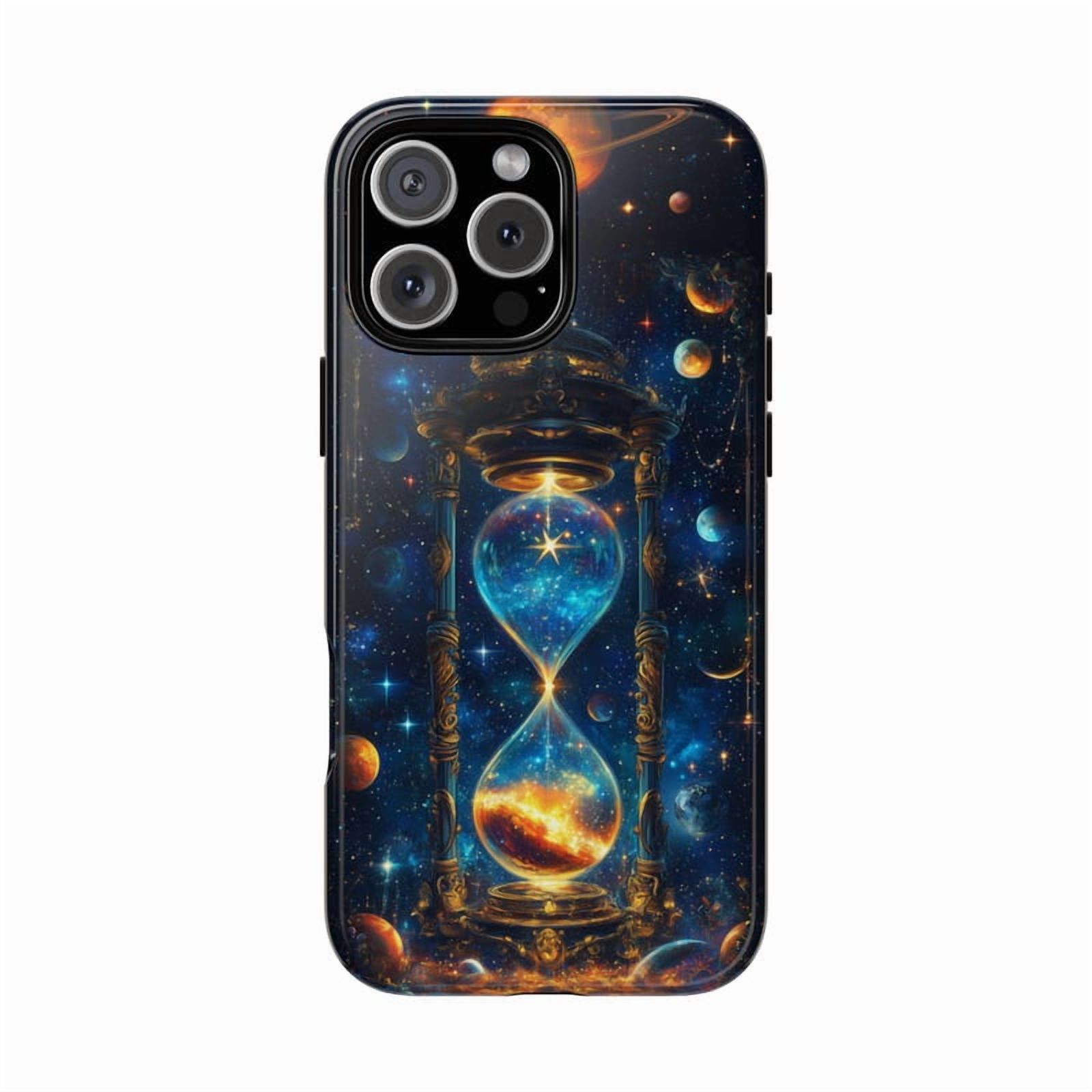 Celestial Cosmic Hourglass with Glowing Stardust Flow Case for iPhone ...