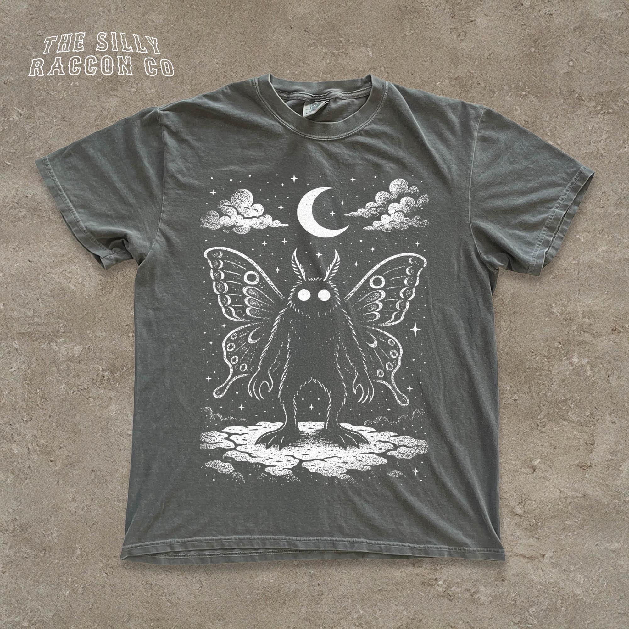 Celestial Cryptid Shirt, Mothman Tarot Tee for Men Women, Folklore ...
