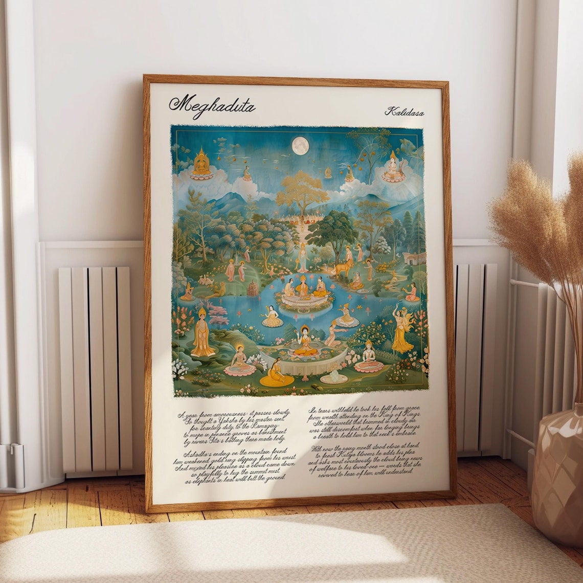 Celestial Dance Indian Pichwai Art Poster - Indian Deities Painting ...