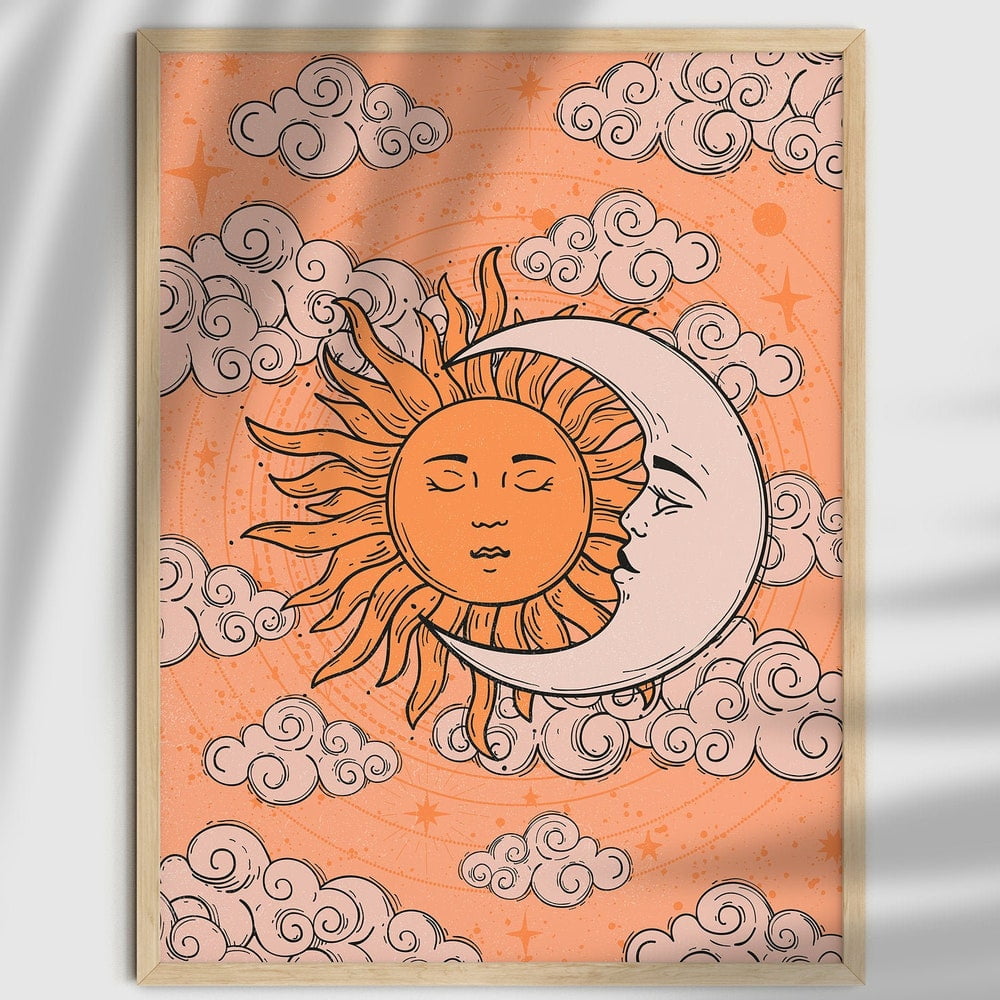 Celestial Decor, 70S Home Decor, Sun And Moon 70S Decor, Witchy Home ...