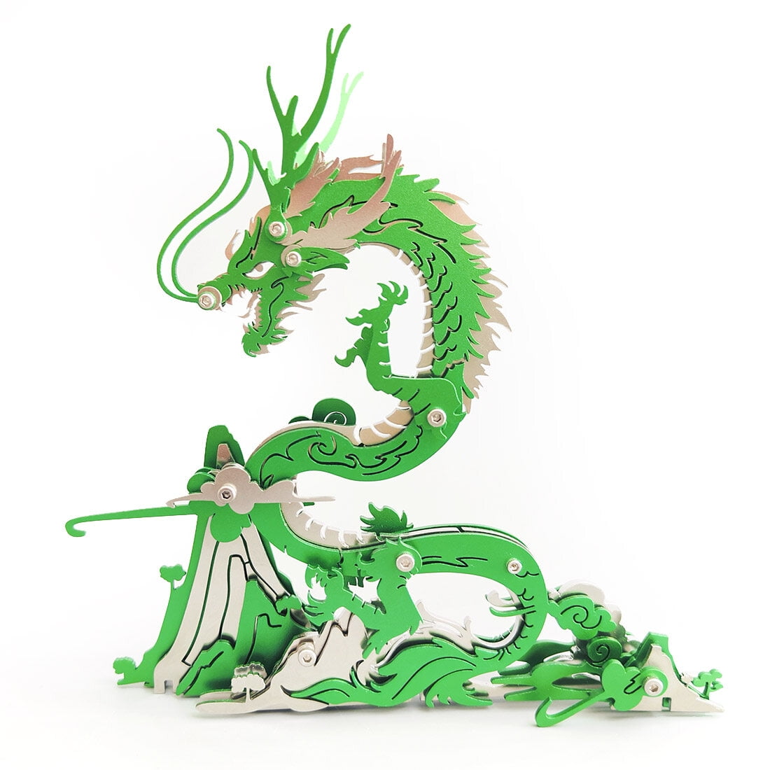 Celestial Dragon 3D Metal Model Kit | 90+PCS DIY Assembly with Laser ...