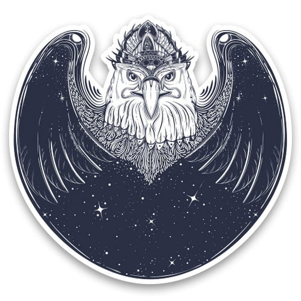 Celestial Eagle - 12" Vinyl Sticker Waterproof Decal - Walmart.com