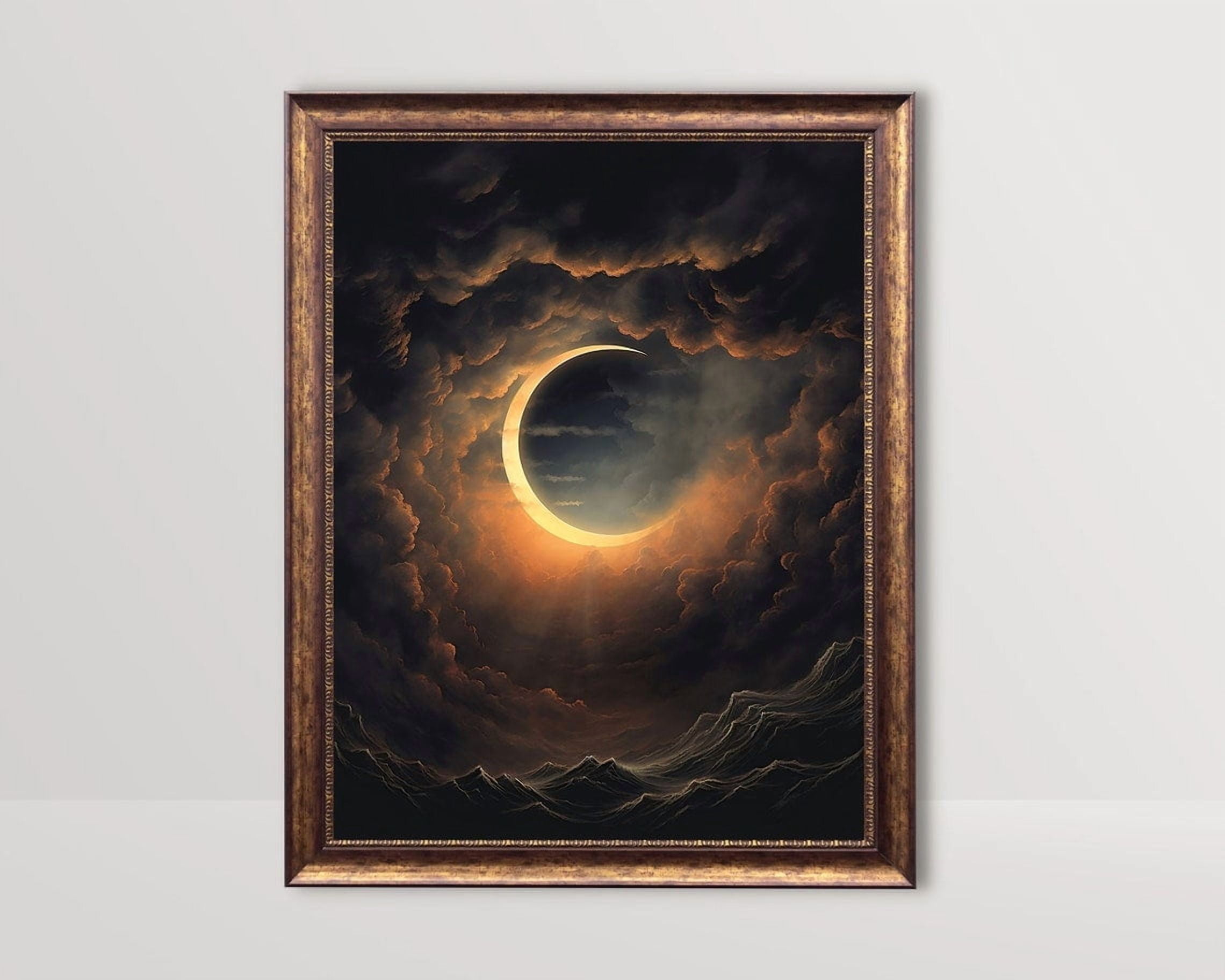 Celestial Eclipse, Dark Aesthetic, Solar Lunar Eclipse Vintage, Gothic ...