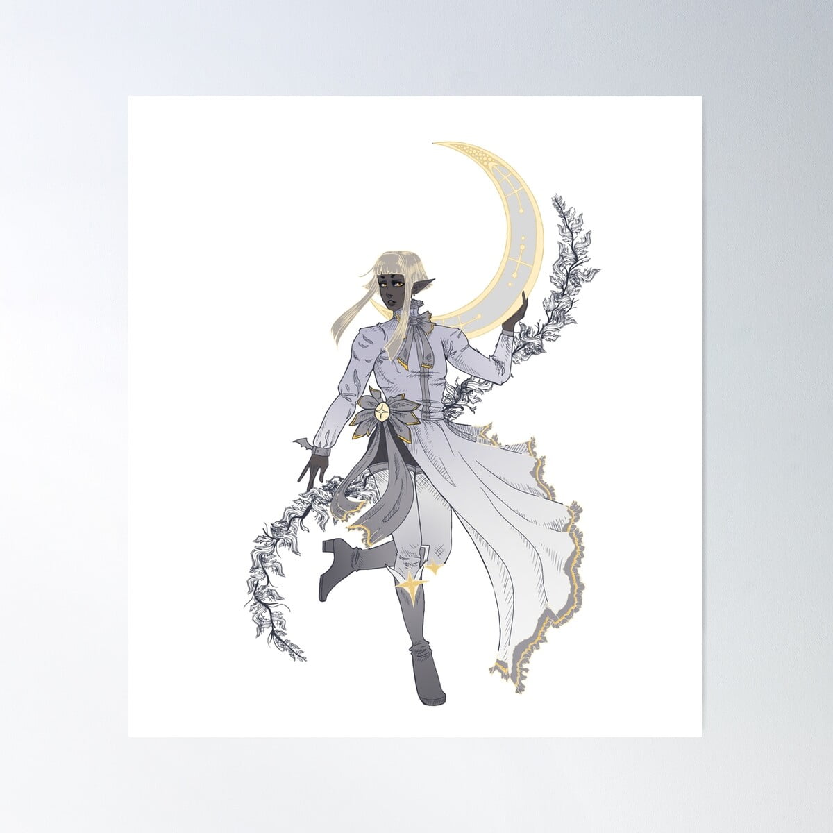 Celestial Entity Poster Wall Art, Modern Wall Decor For Living Room ...