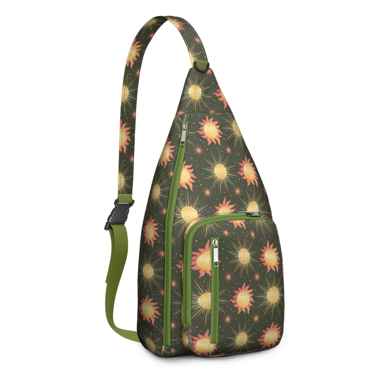 Celestial Explorer Sling Backpack - Starry Night Sky Print Crossbody ...
