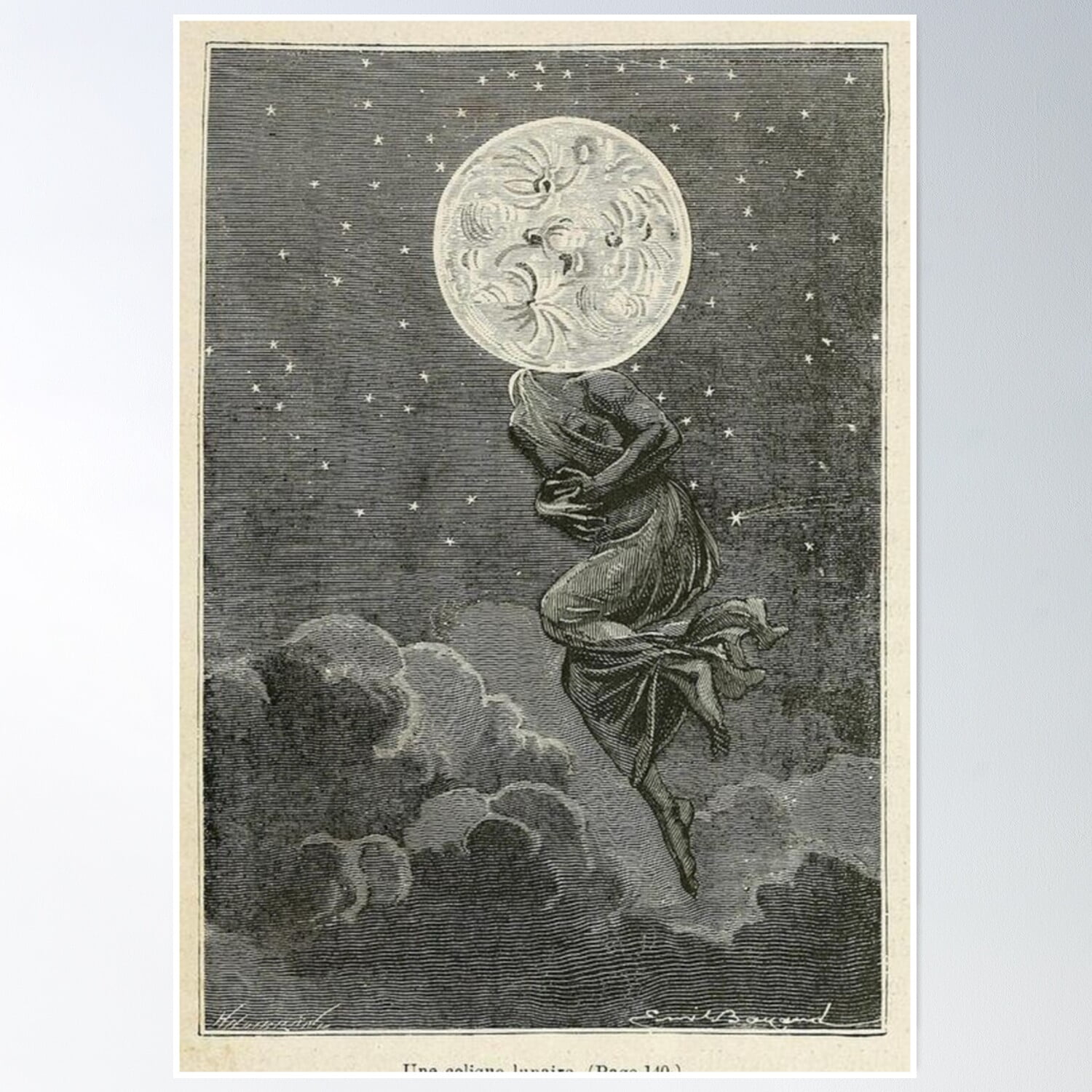 Celestial Figure Poster Wall Art, Modern Wall Decor, 24x36 UNFRAMED ...