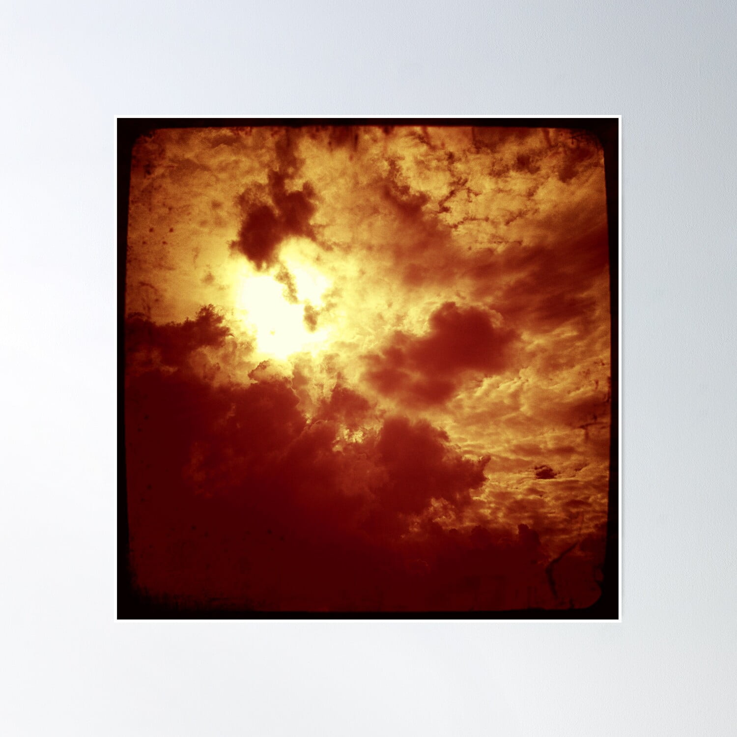 Celestial Fire Poster Wall Art, Modern Wall Decor, 16x16 UNFRAMED ...