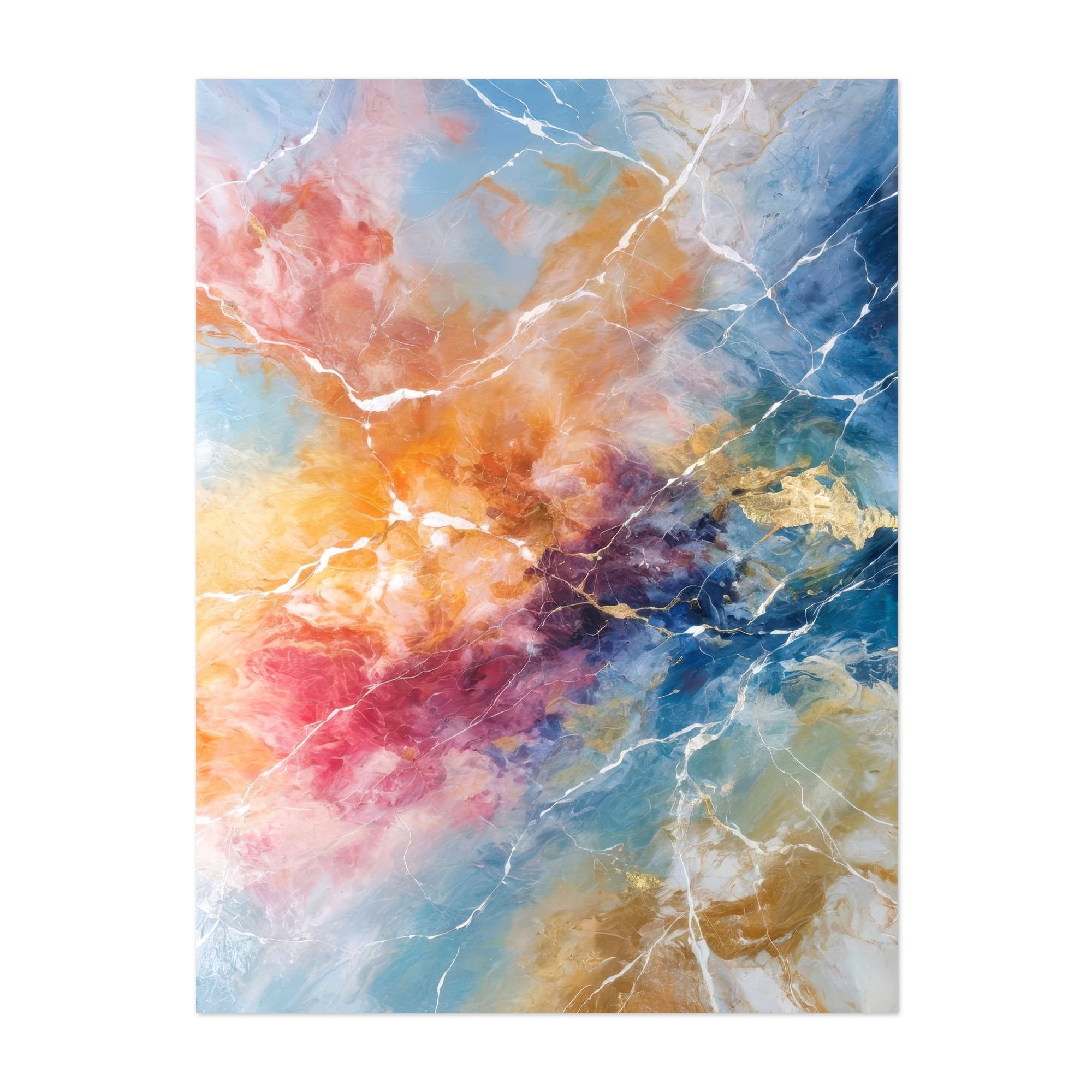 Celestial Fireworks - Digital Art Abstract Modern Art Psychedelic ...