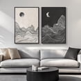 Celestial Flow 24" W x 36" H x 2Pcs Canvas Art Prints Wall Decor ...