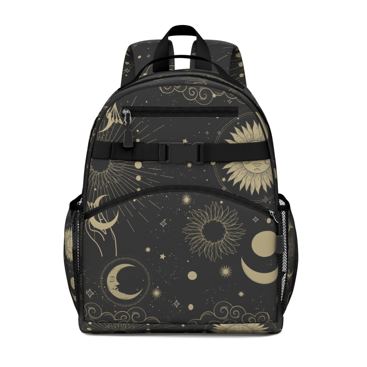 Celestial Goth Students Backpack with Steampunk Moon, Star, and ...