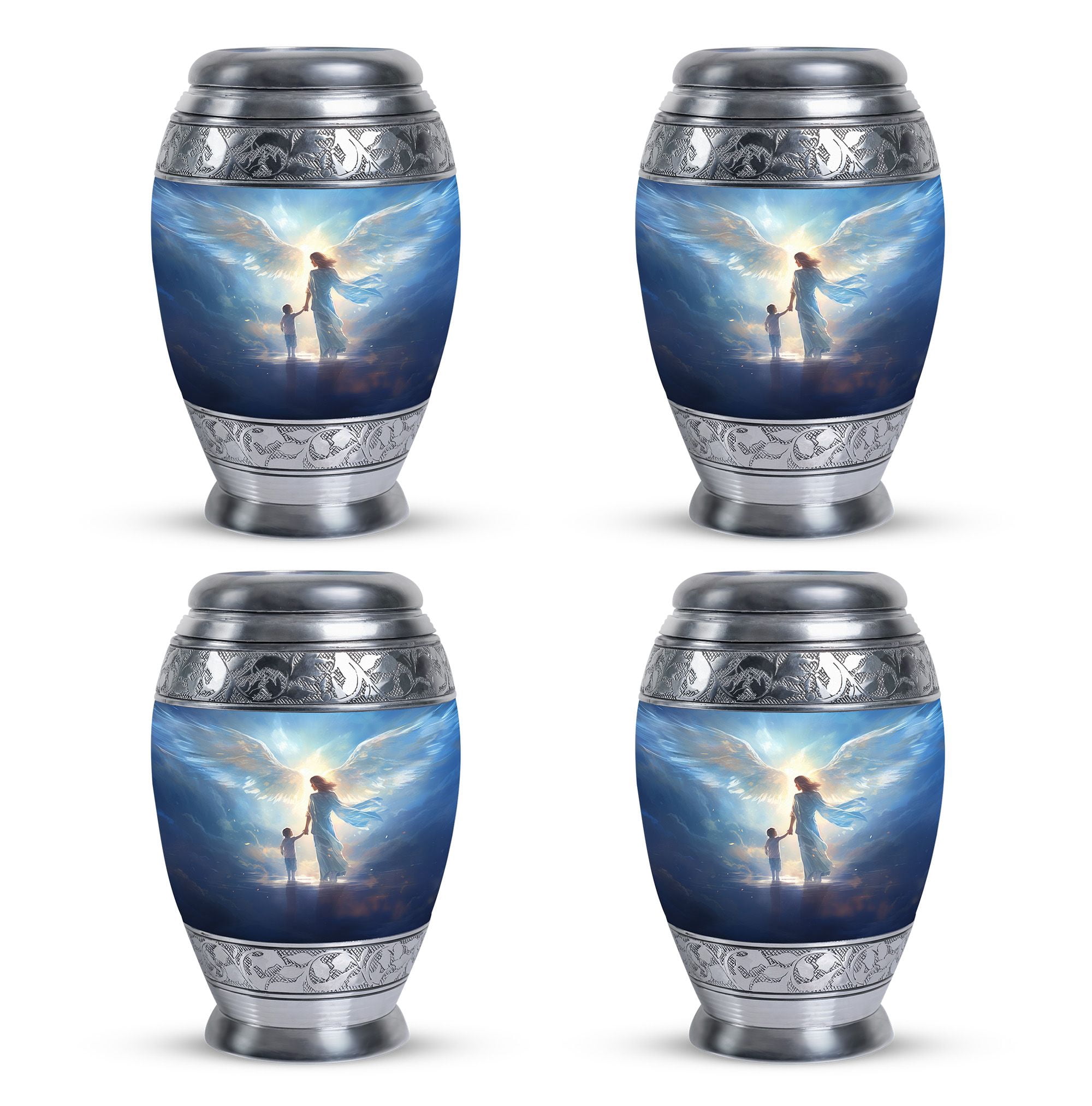 Celestial Guardian Urn For Ashes For Men - Compact Urn For Cherished ...