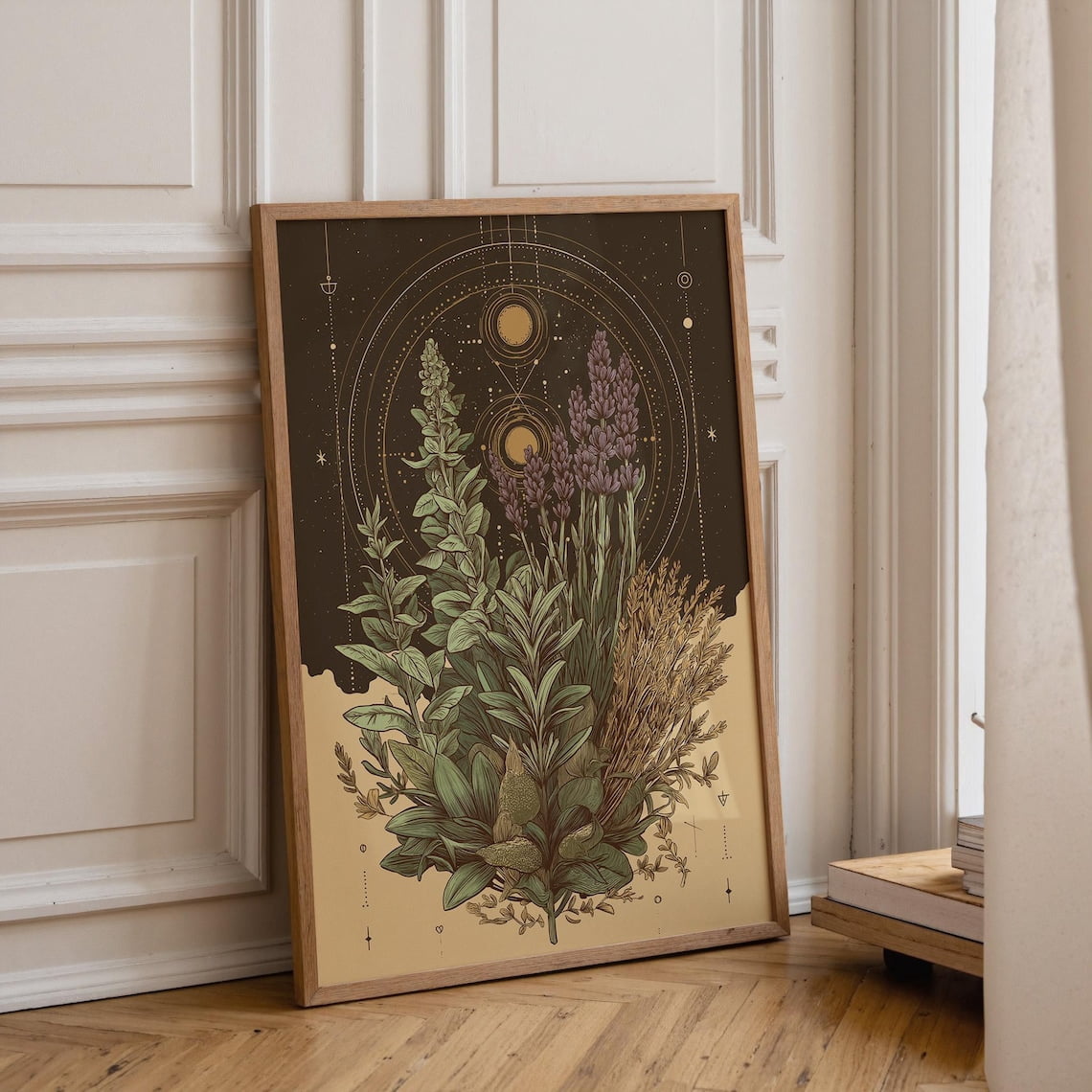 Celestial Herbal Botanical Kitchen Witch Wall Art Astrology Cottagecore ...