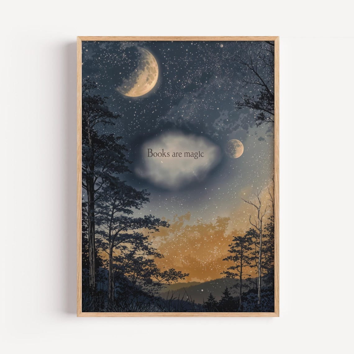 Celestial Home Décor Book Lover Library Librarian Quote Fantasy Bookish ...