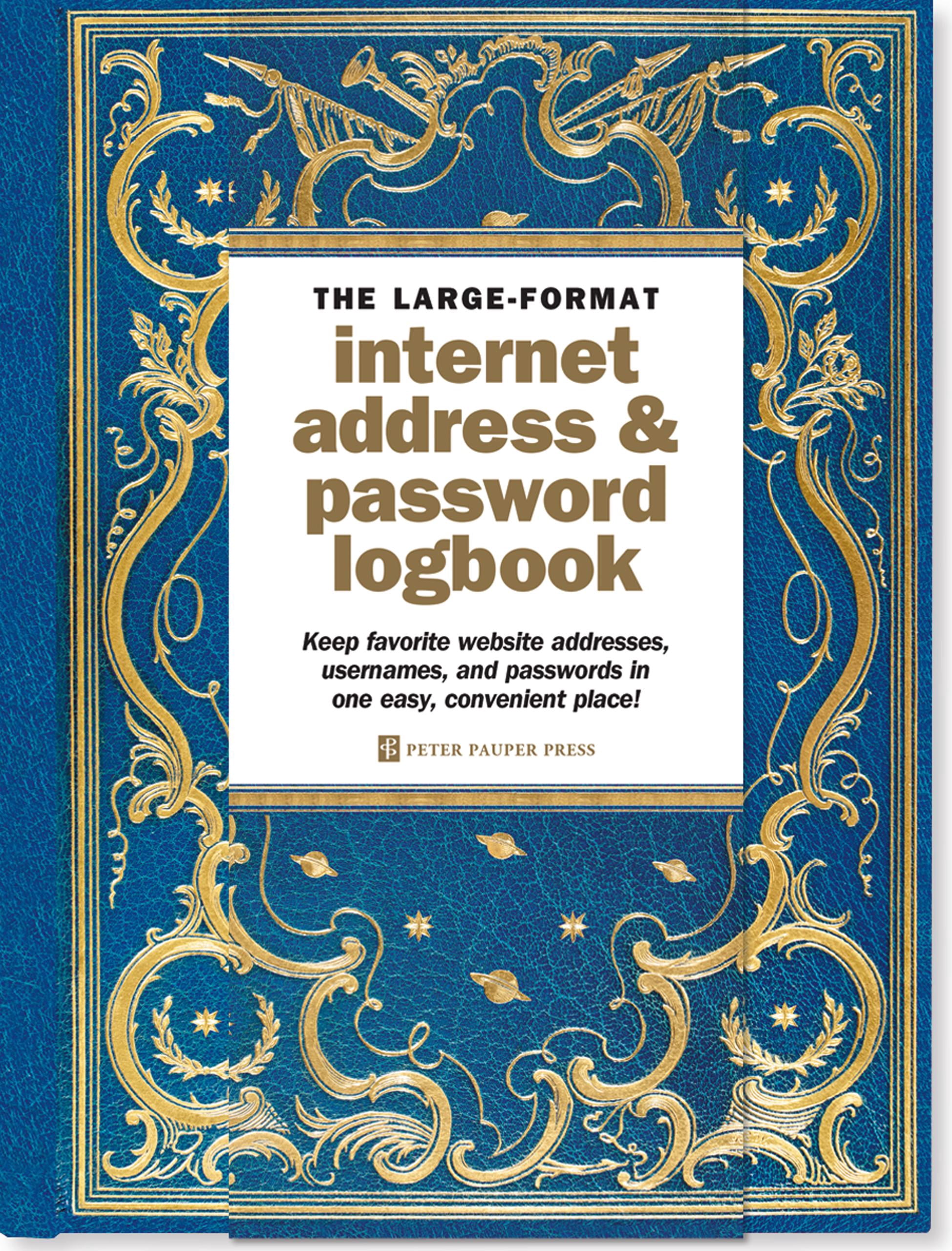 Celestial Large-format Internet Address & Password Logbook - Walmart.com
