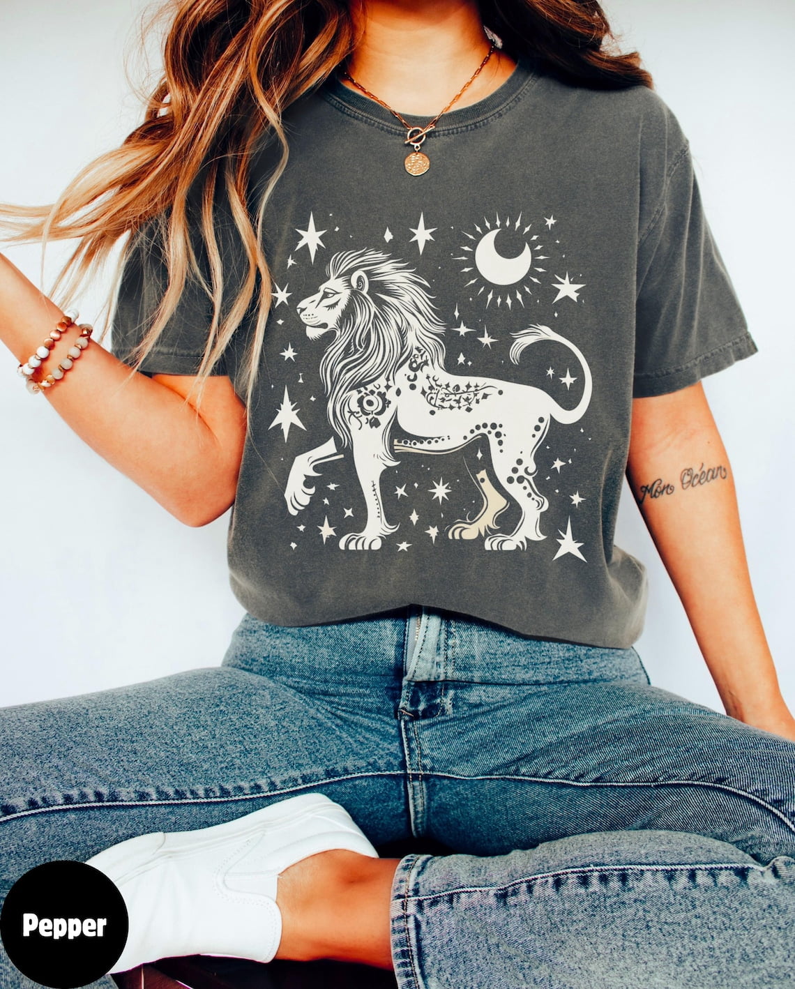 Celestial Lion Leo Zodiac Shirt T-Shirt - Walmart.com
