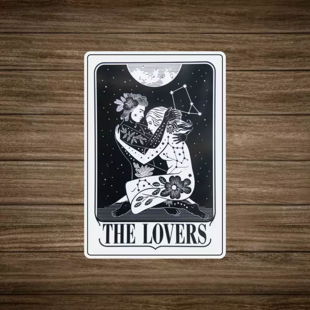 Celestial Lovers Tarot Card Inspired Vinyl Sticker Decalphone Decal Water Bottle Stickers, Vinyl ...