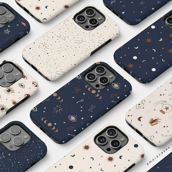 Celestial MagSafe Phone Case with a Moon, Star, and Constellation ...
