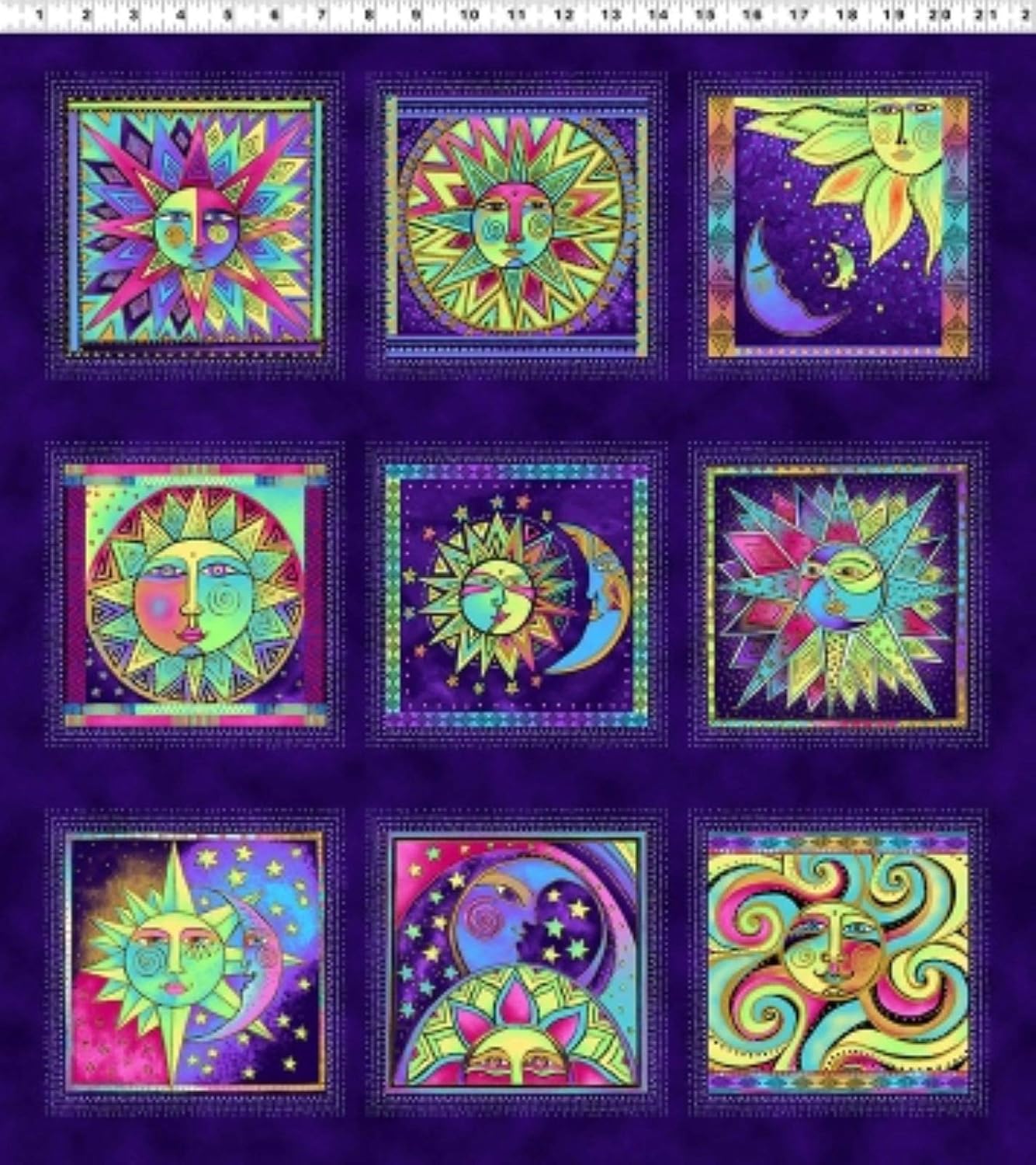 Celestial Magic Y3159 28M Purple 6" Blocks Panel w/Metallic - Walmart.com